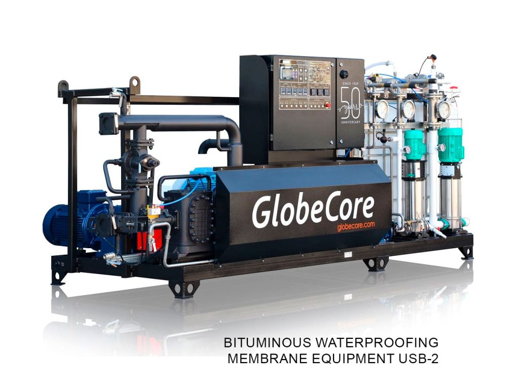 Bituminous waterproofing membrane equipment USB-2 - GlobeCore.com