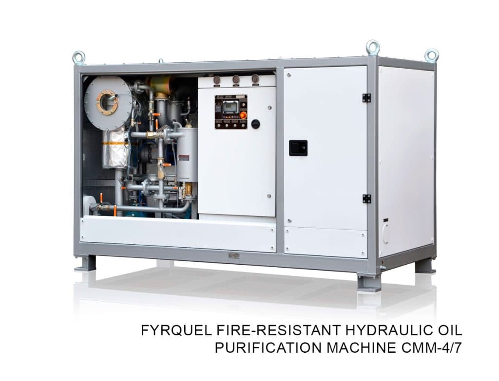 Fyrquel fire-resistant hydraulic oil purification machine CMM-4/7 ...