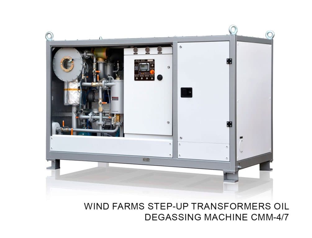 Wind farms step-up transformers oil degassing machine CMM-4/7 - GlobeCore