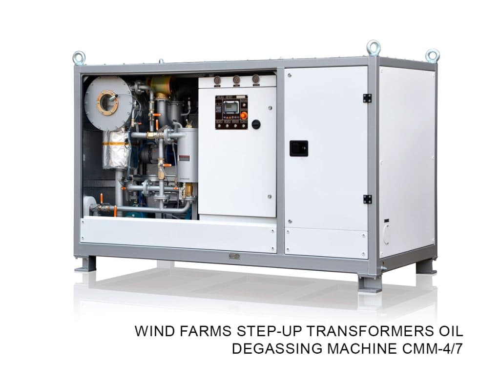 Wind farms step-up transformers oil degassing machine CMM-4/7 ...