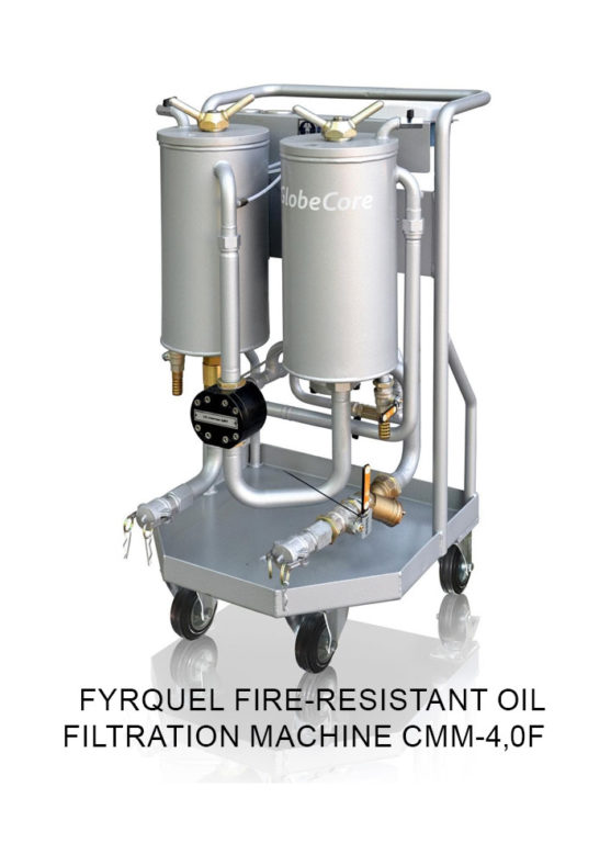 Fyrquel fire-resistant oil filtration machine CMM-4,0F - GlobeCore